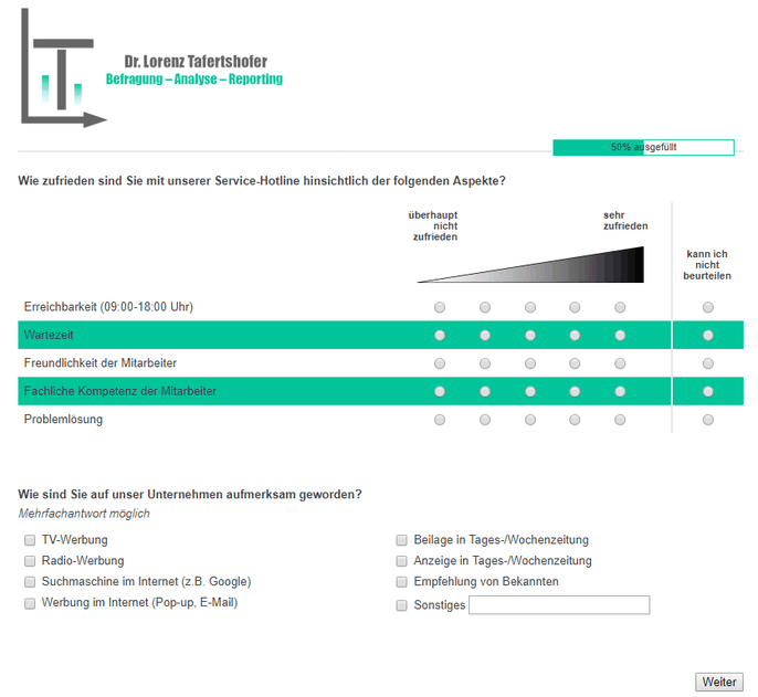 Online-Umfrage erstellen: Fragetypen und Beispiel-Fragebogen - LT ...