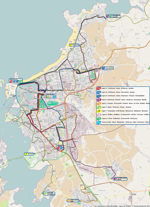 Le réseau Keolis Saint-Malo 2014 - Transports Malouins