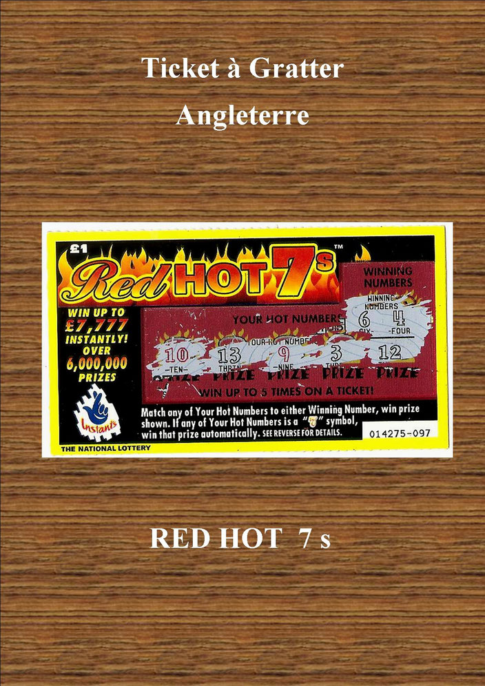 RED HOT 7S - Site de tickets-a-gratter