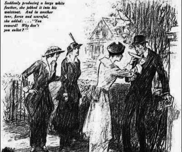 Why receiving a white feather during WWI embarrassed a generation of ...