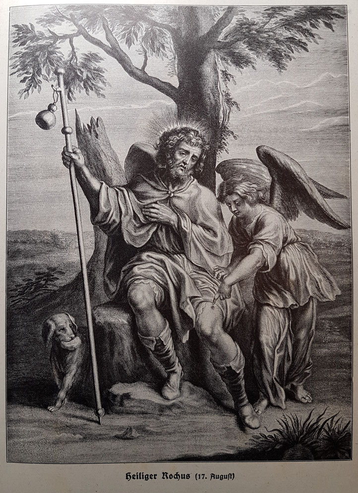 Rochus von Montpellier - Heiligen-Legende - Die Heiligen und Seligen der Katholischen Kirche.