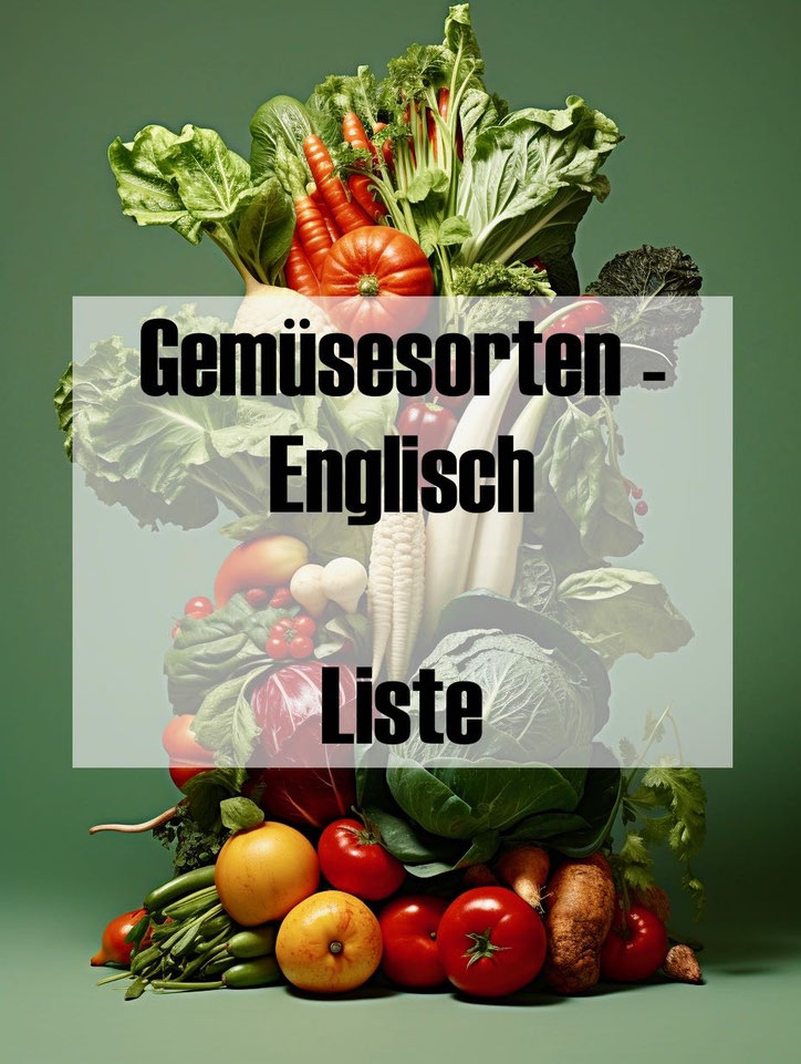 Gemüse auf Englisch: Liste - Englisch lernen