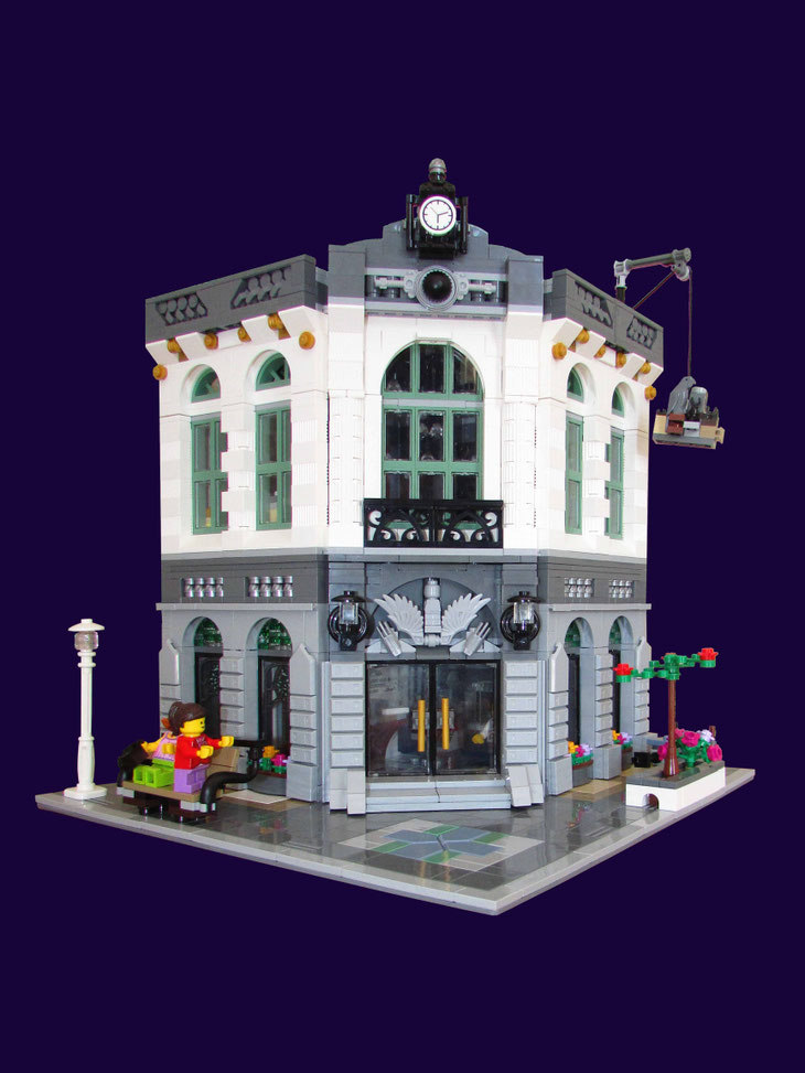N° 29 - LEGO Modular Brick Bank Chamfered Corner - Alternative build to ...