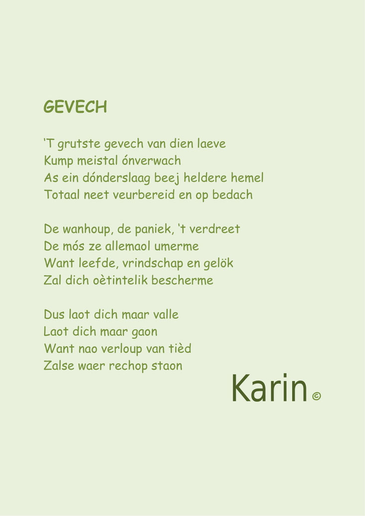 Gedich "GEVECH" - De website van venlosegedichte-nl!