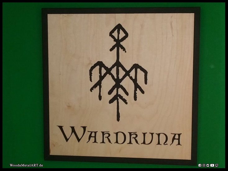 Wardruna Logo - WoodnMetalART