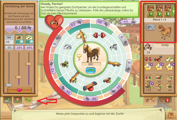 Zucht eines dressurpferds - vargs Webseite!