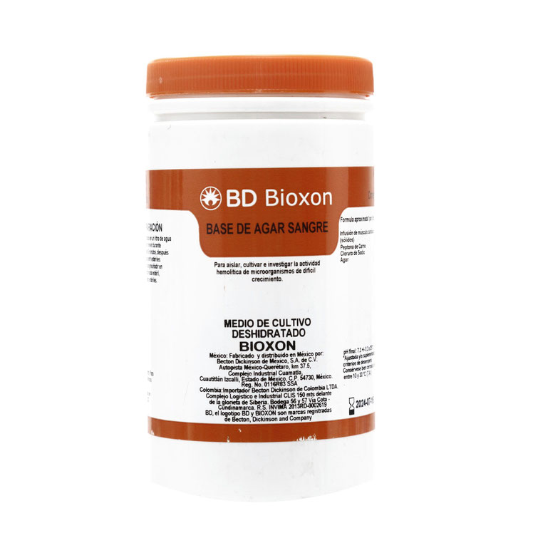 211728 BD Bioxon® Base de Agar Sangre, 450 g - PROQUISUR- Material de ...