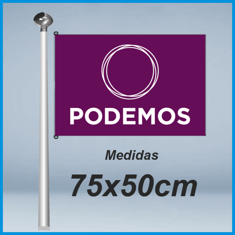 Bandera Podemos 75x50cm - Don Bandera