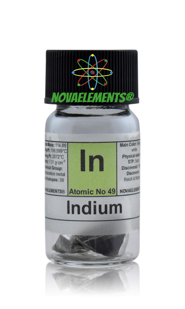 Buy Indium metal for collection - NovaElements