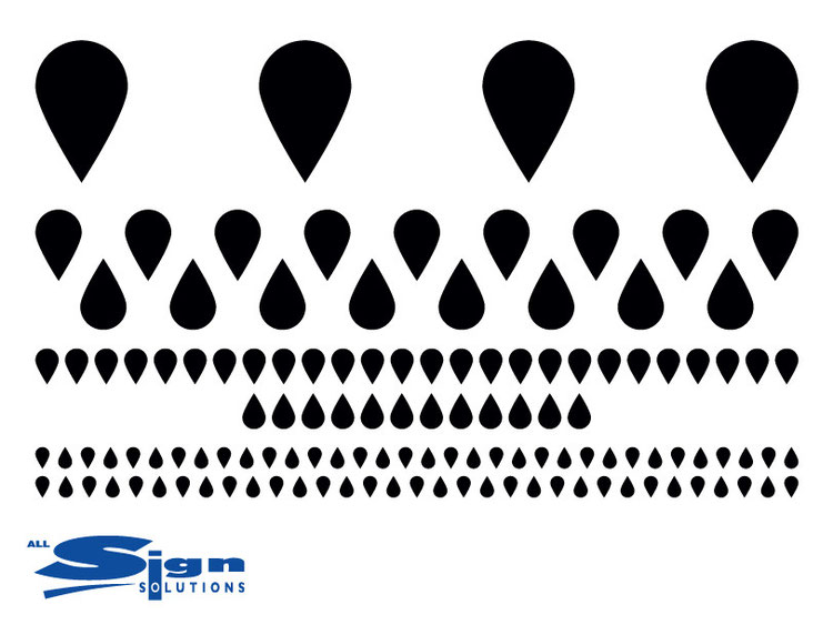 Tear Drops | Sticker | Decal | Vinyl - Wall Art Company