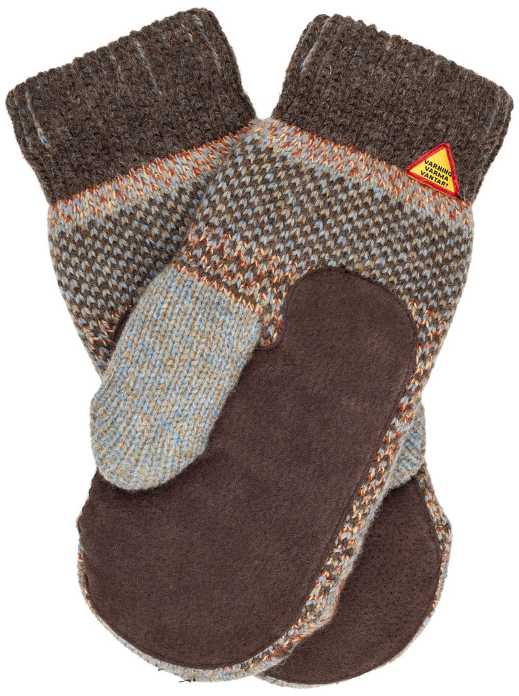 Suede Palm Scania Marten Mittens by Öjbro Vantfabrik - Sweater Chalet