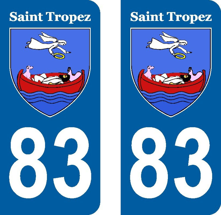 SAINT TROPEZ - stickers pour plaques immatriculation, adhésifs logos ...