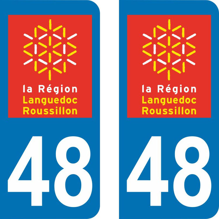 LANGUEDOC ROUSSILLON Occitanie - stickers pour plaques immatriculation ...