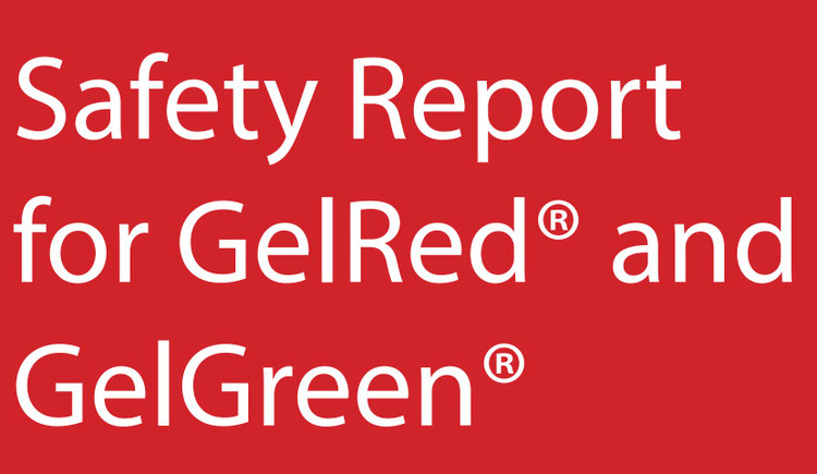 GelRed 10000x in water: replace Eth.bromide, gel red - GeneON BioScience