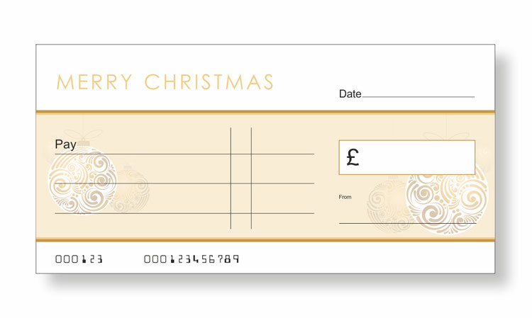 Jumbo Christmas Gift Cheques - The Home of Big Presentation Cheques
