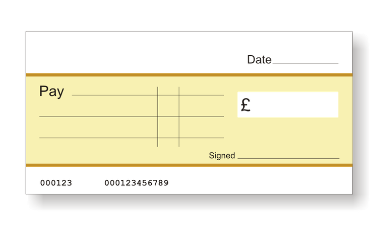 Big Unbranded Coloured Cheques - The Home of Big Presentation Cheques
