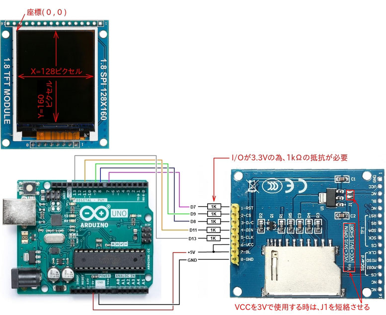 Business And Industrial 128 X 160 18 St7735r Spi Tft Pixels Lcd Display Module Breakout For