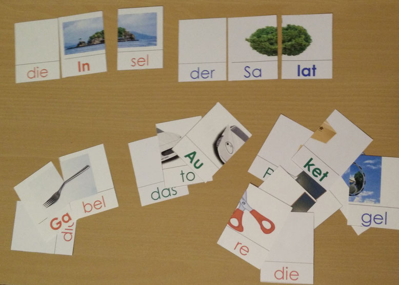 Silben lesen - deutsch4alle - Materialien DaZ von der Alphabetisierung ...