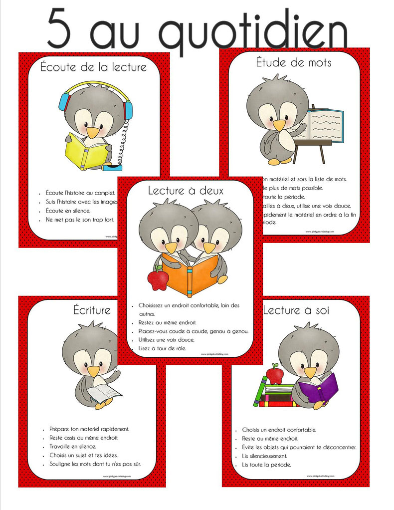 Les 5 au quotidien - Site de laclassedemmemariepier
