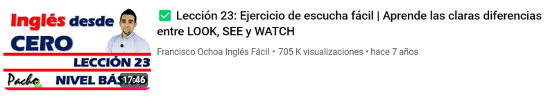 Clases inglés | Curso inglés - Aprende inglés fácil con Pacho8a ...