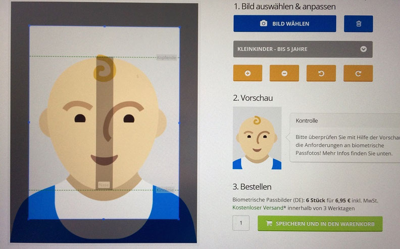 Passbild für Baby selber machen - kindimgepäck - Reiseblog im Spektrum