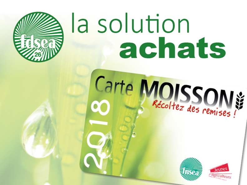 Carte Moisson, le + à l'adhérent(e) - Site de fdsea-drome
