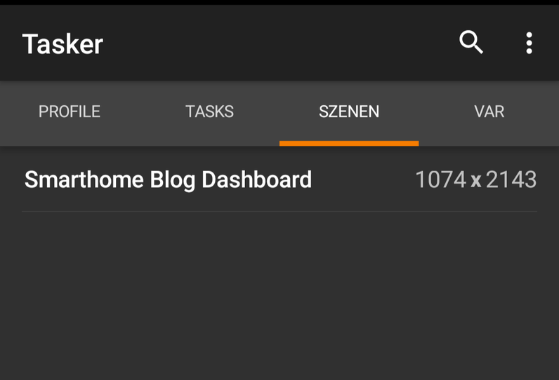 Dashboard mit Tasker - Smarthome Tipps