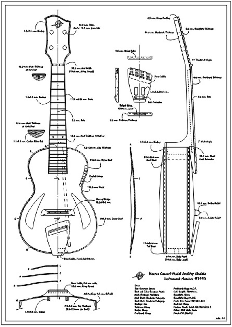 Archtop Uke Plan - Heeres Custom Guitars