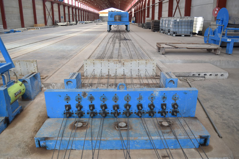 Prestressing equipments hollow core slabs - New and used precast ...