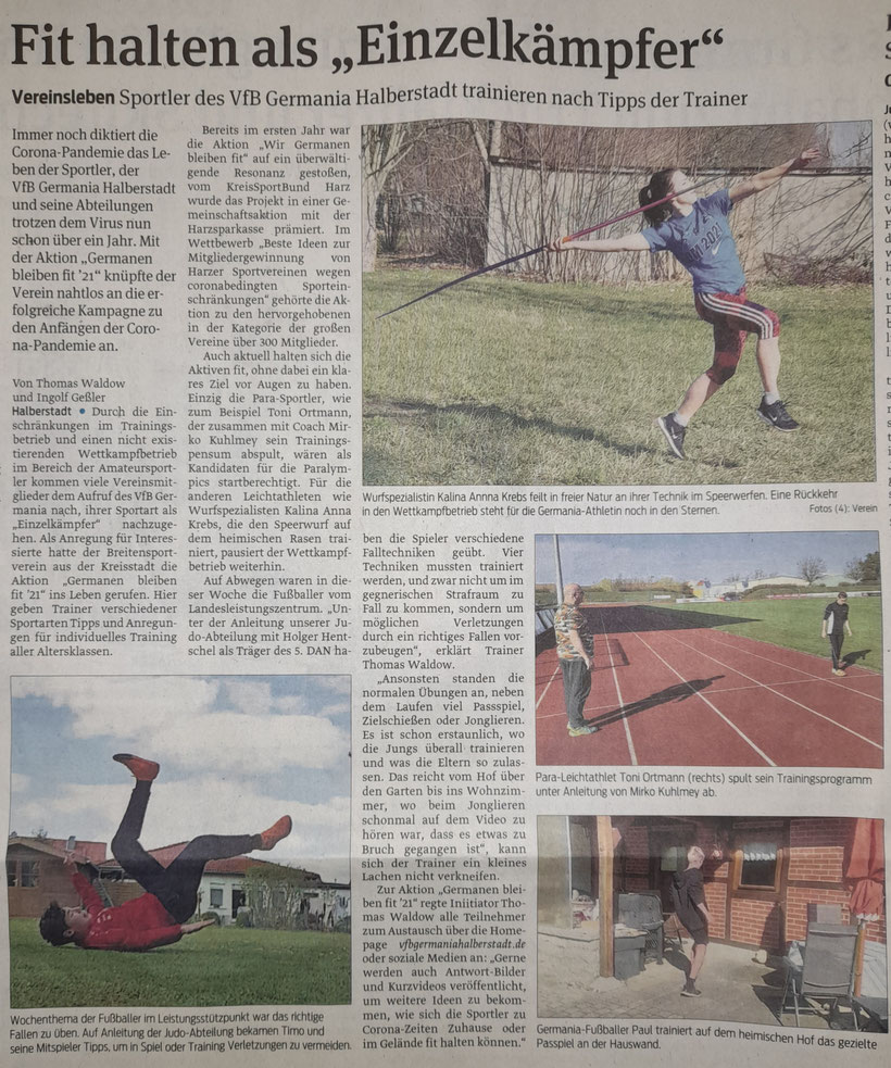 April 21 - VfB Germania Halberstadt