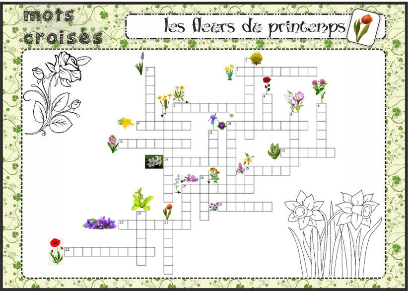 Les fleurs du printemps - Fiches de prep (cycle1-cycle 2-ULIS-Rased)