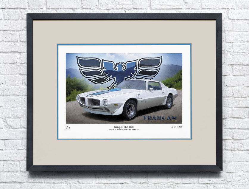 1970-72 TRANS AM OFF LINE - AUTOMOTIVE ART BY LEMIREART