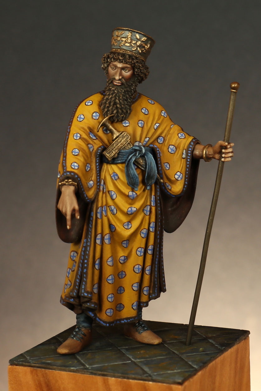 Xerxes 1er, roi de Perse - peinture de figurines - le site de jfp