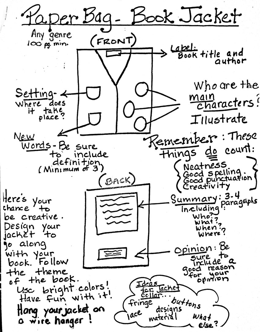 Book Jacket Book Report - mrskajszo3rdgrade