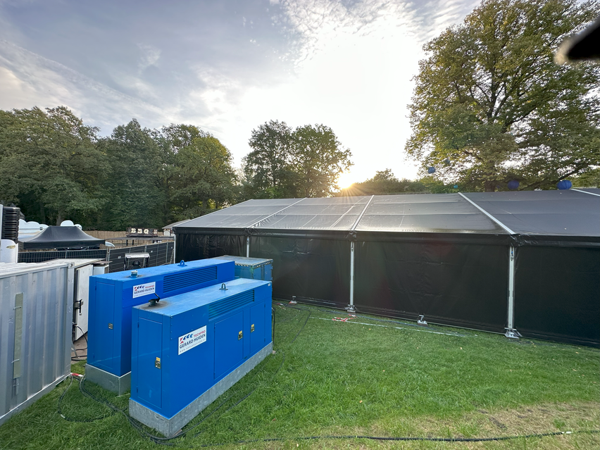 Aggregaat voor evenementen huren - Gerard Huiden Verhuur