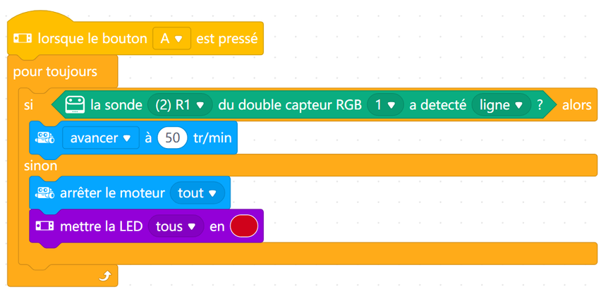 SUIVEUR DE LIGNE MBOT2 - Site de courstechnocollege
