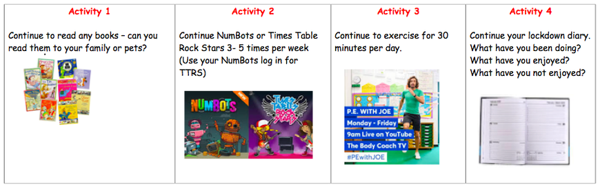 Year 2 - Caedmon Community Primary School - Home Learning Support