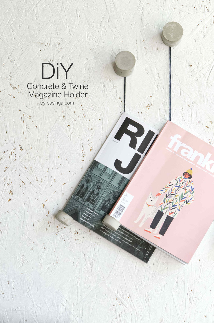 Magazine Wall Display Concrete Diy - PASiNGA displays
