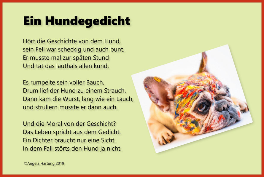 Ein Hundegedicht - angieschreibts Webseite!