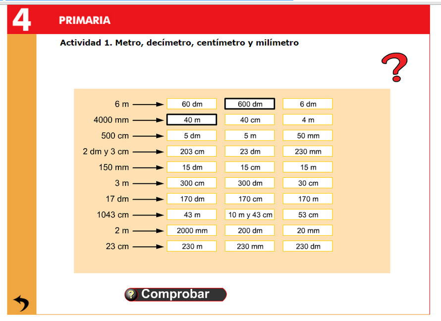 Unidades de longitud - Página web de abc0601