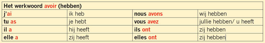 Oefeningen être en avoir - Welkom bij de duizendpoten