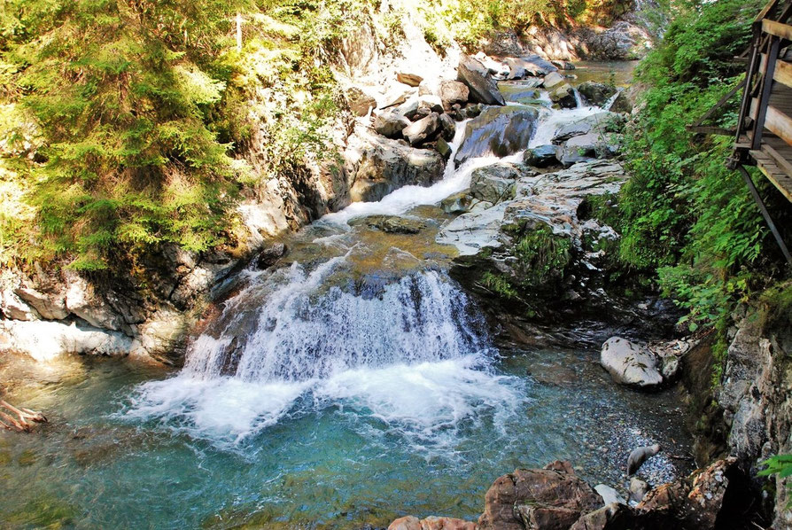 A suspended footpath - Site des Gorges de la Diosaz