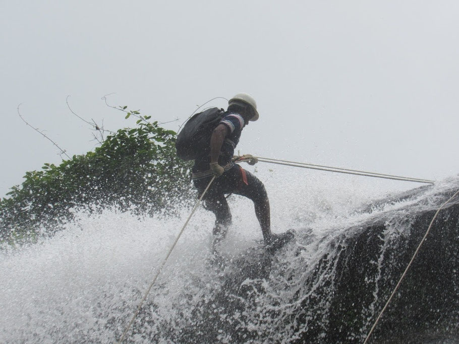 Bekare Waterfall Rappelling - wanderingsoulriders Group