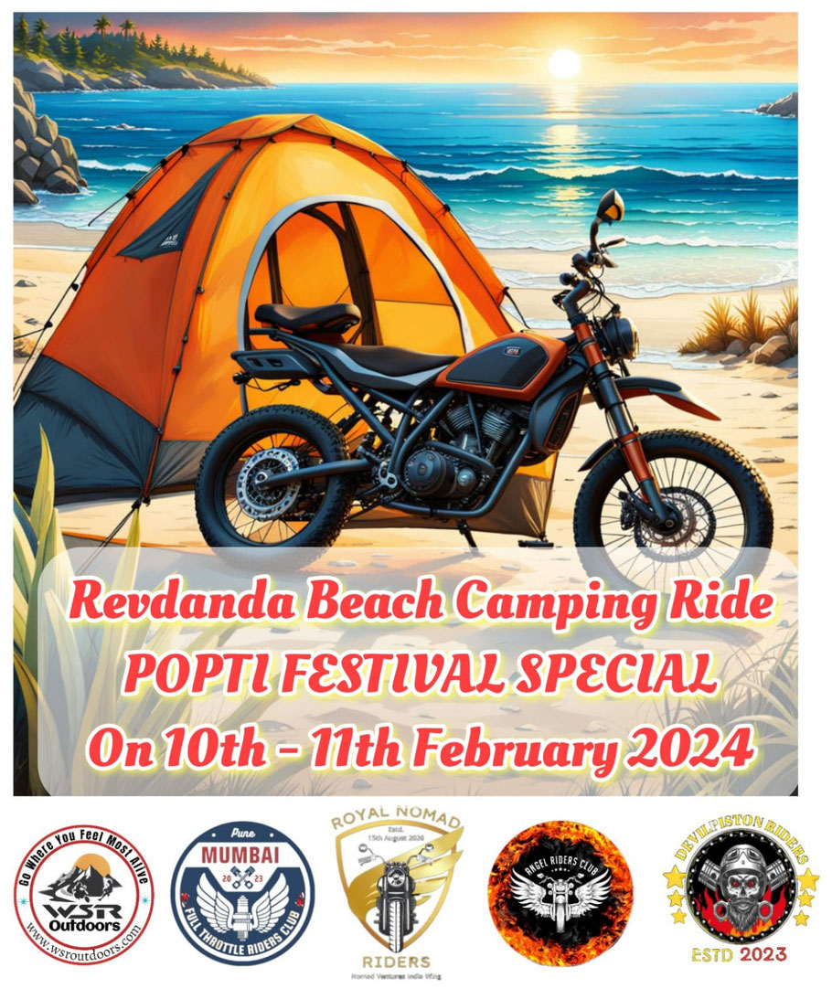 Revdanda Beach Camping - POPTI FESTIVAL SPECIAL - wanderingsoulriders Group