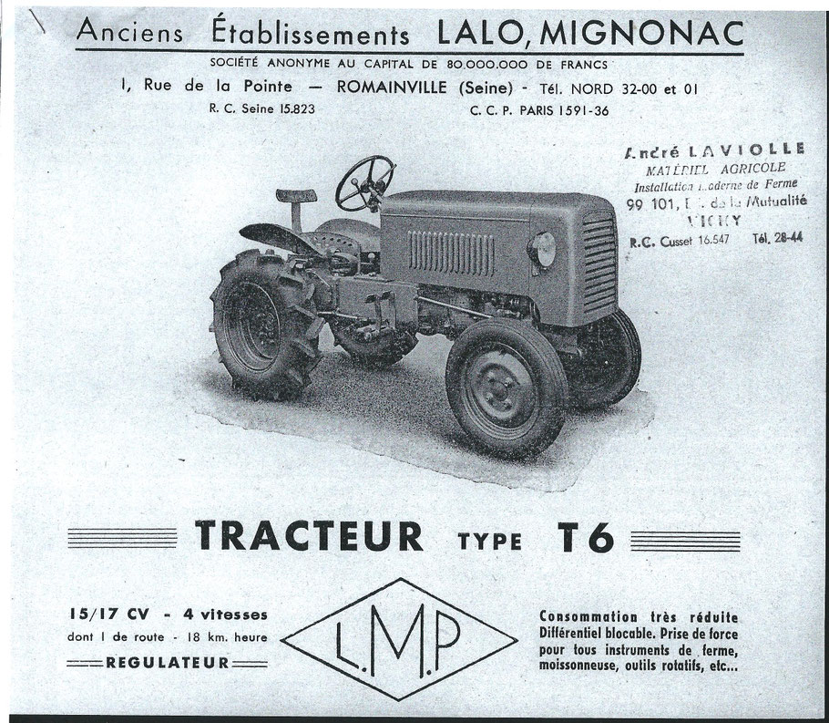 Tracteur LMP - Site de tracteurdevigne3