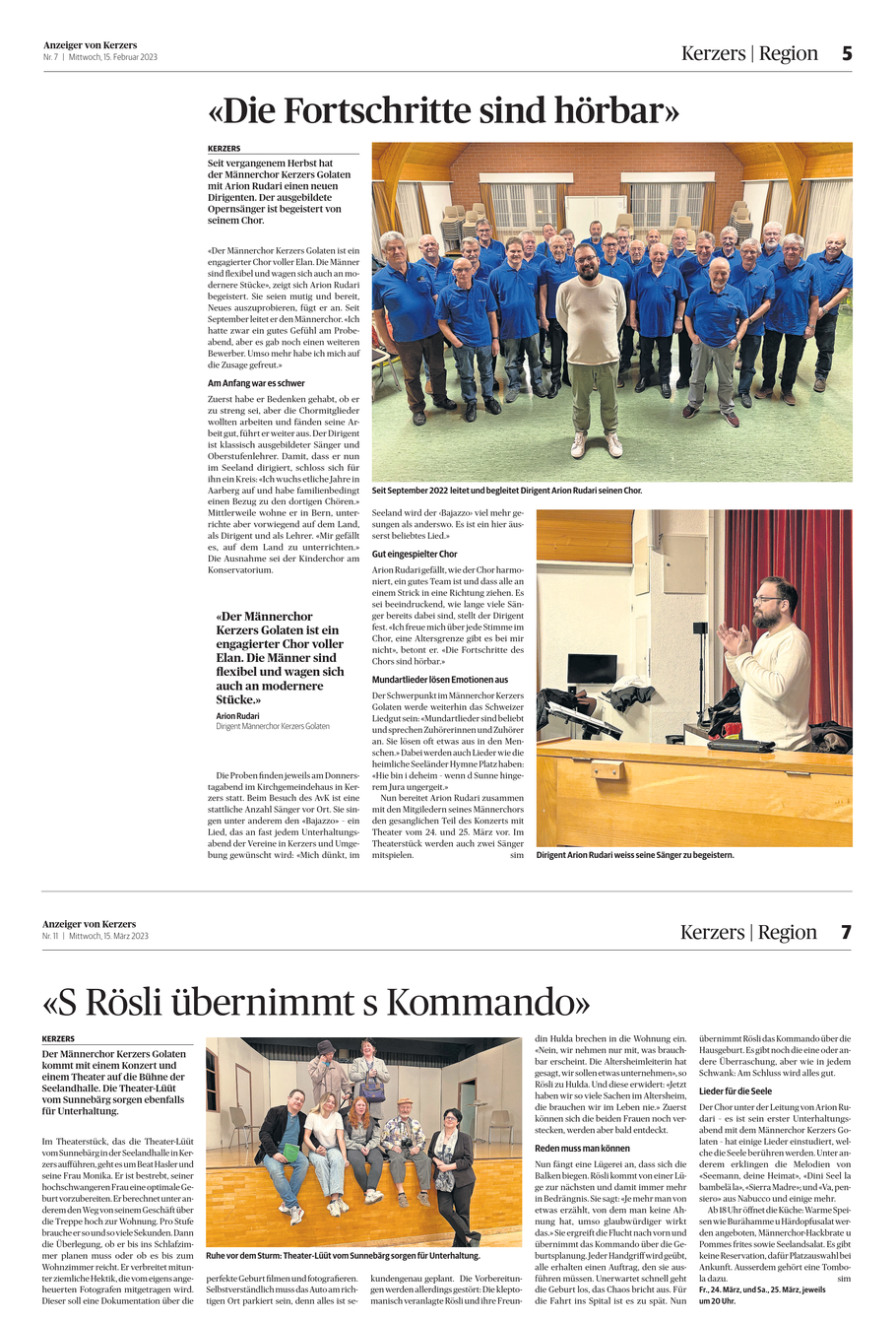 Was si so über üs schribä - MC Kerzers Golaten