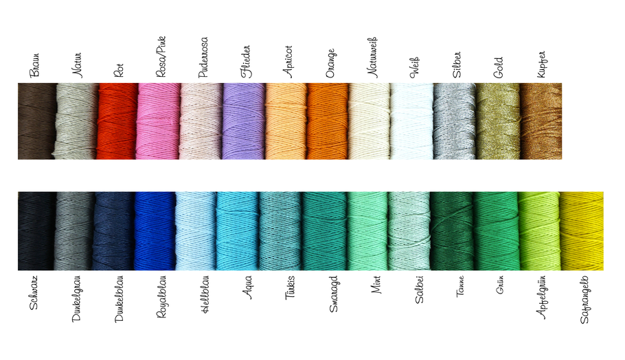 Farbmuster Leinenzwirn - so-herzig