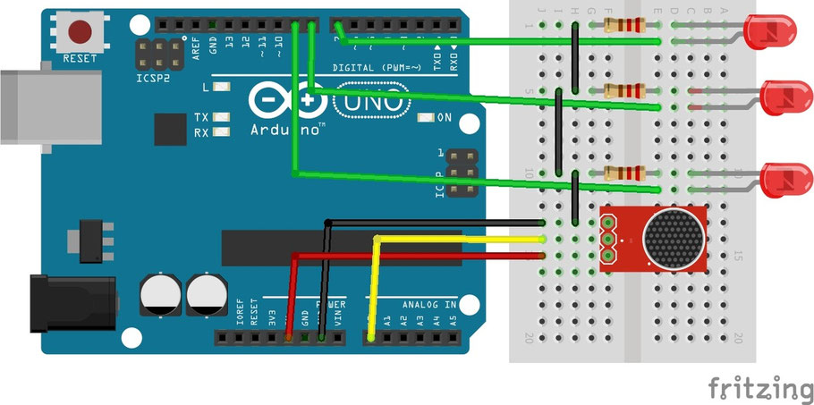 detector de sonidos usando módulo microfono arduino - la web de ingenieria