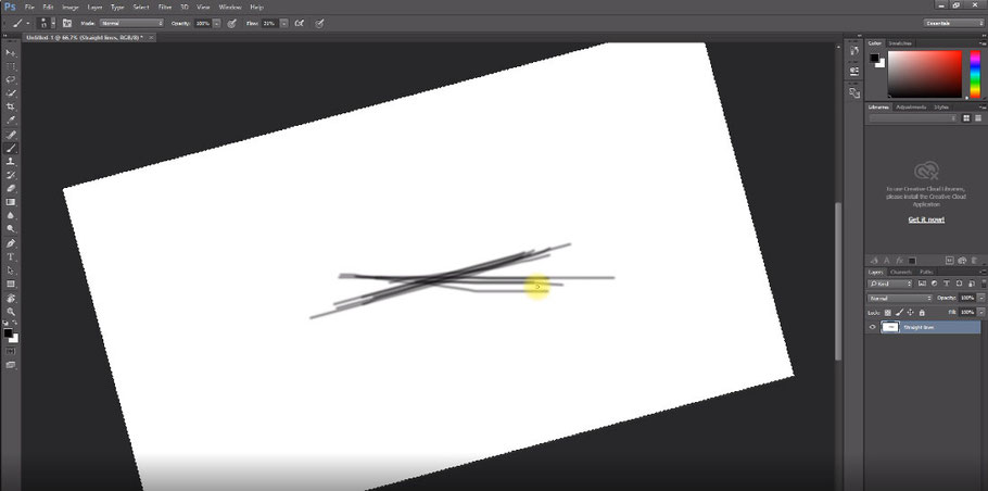 How To Draw Straight Lines in Photoshop Freehand - Design Freebies