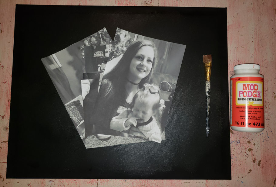 How To Create a Modge Podge Picture Canvas - ssub